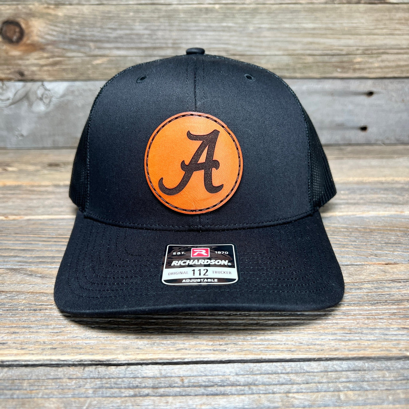 Alabama A Roll Tide Leather Patch Hat — Savannah Moss Co.