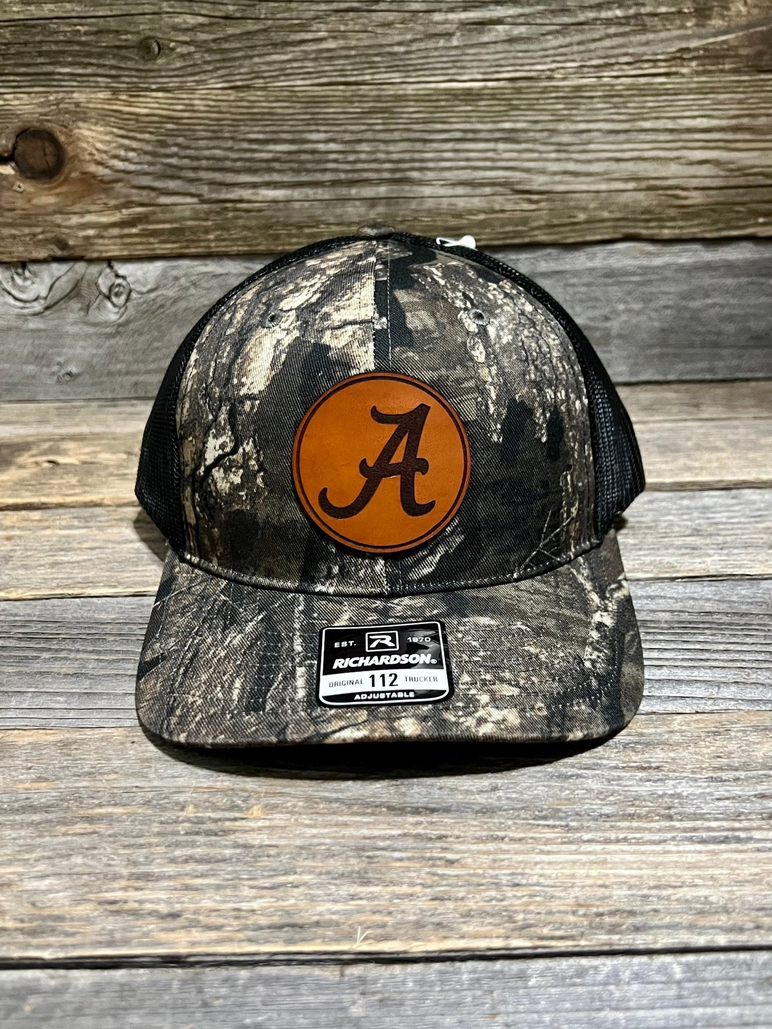 Alabama A Roll Tide Leather Patch Hat — Savannah Moss Co.