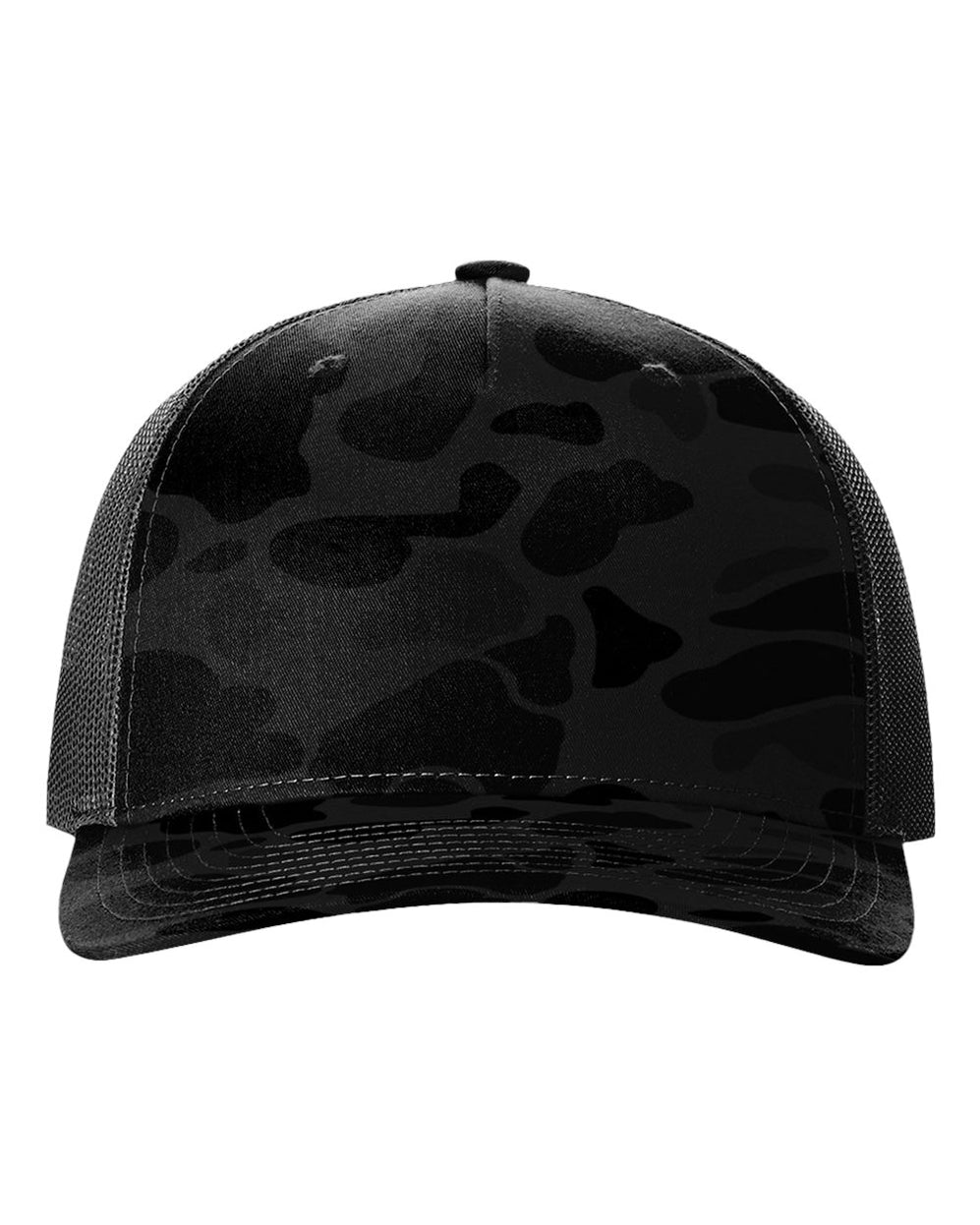 Custom Richardson Duck Camo 112PFP Leather Patch Trucker Hat — Savannah ...