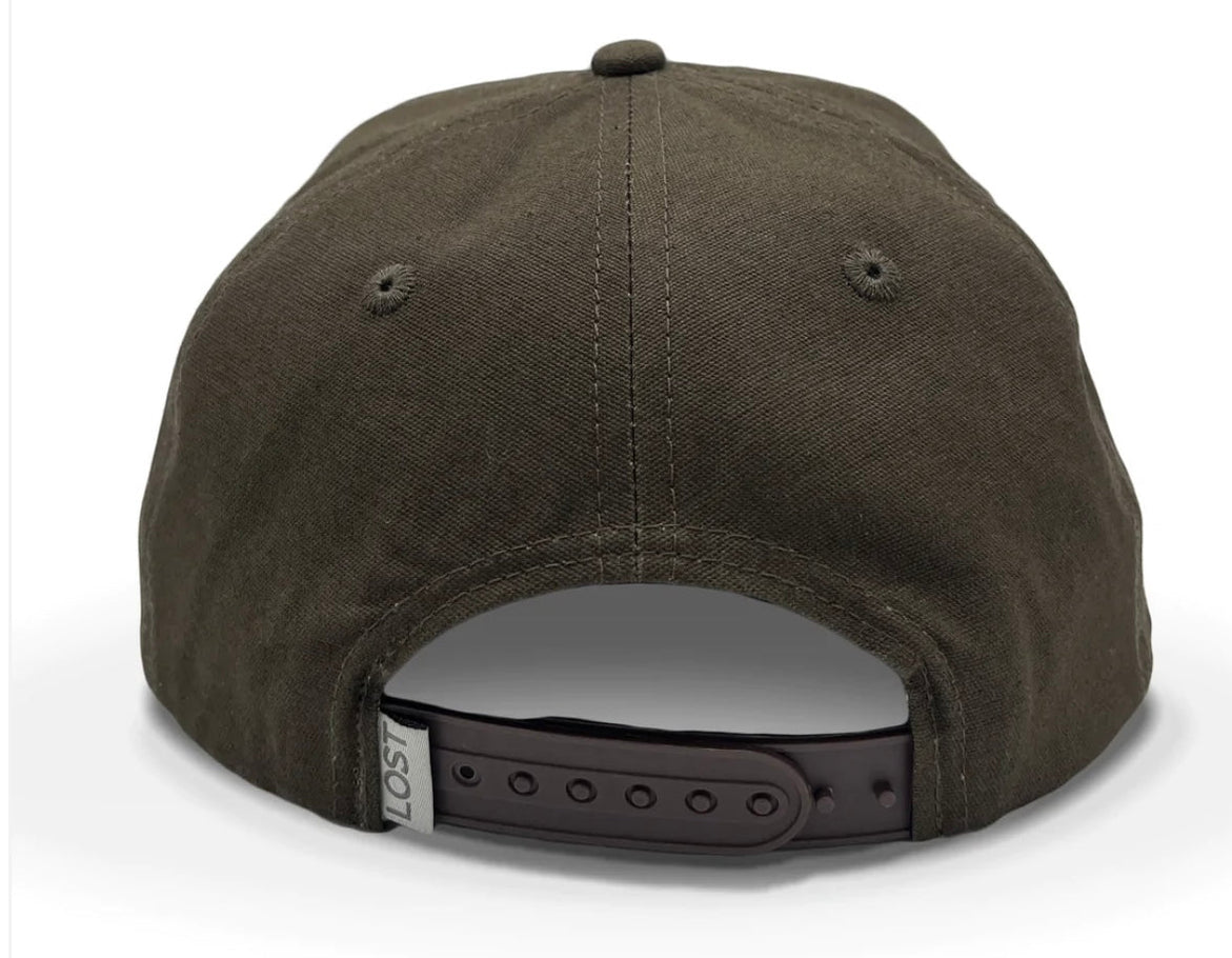 Lost Hat Co Custom Leather Patch Slate Truckers/Goat Rope Snapbacks ...