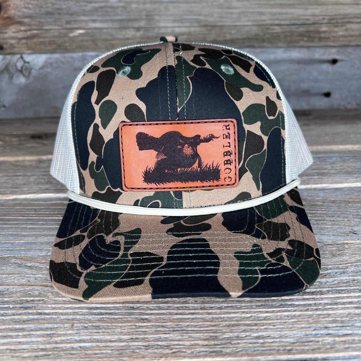 Gobbler Turkey Leather Patch Hat — Savannah Moss Co.