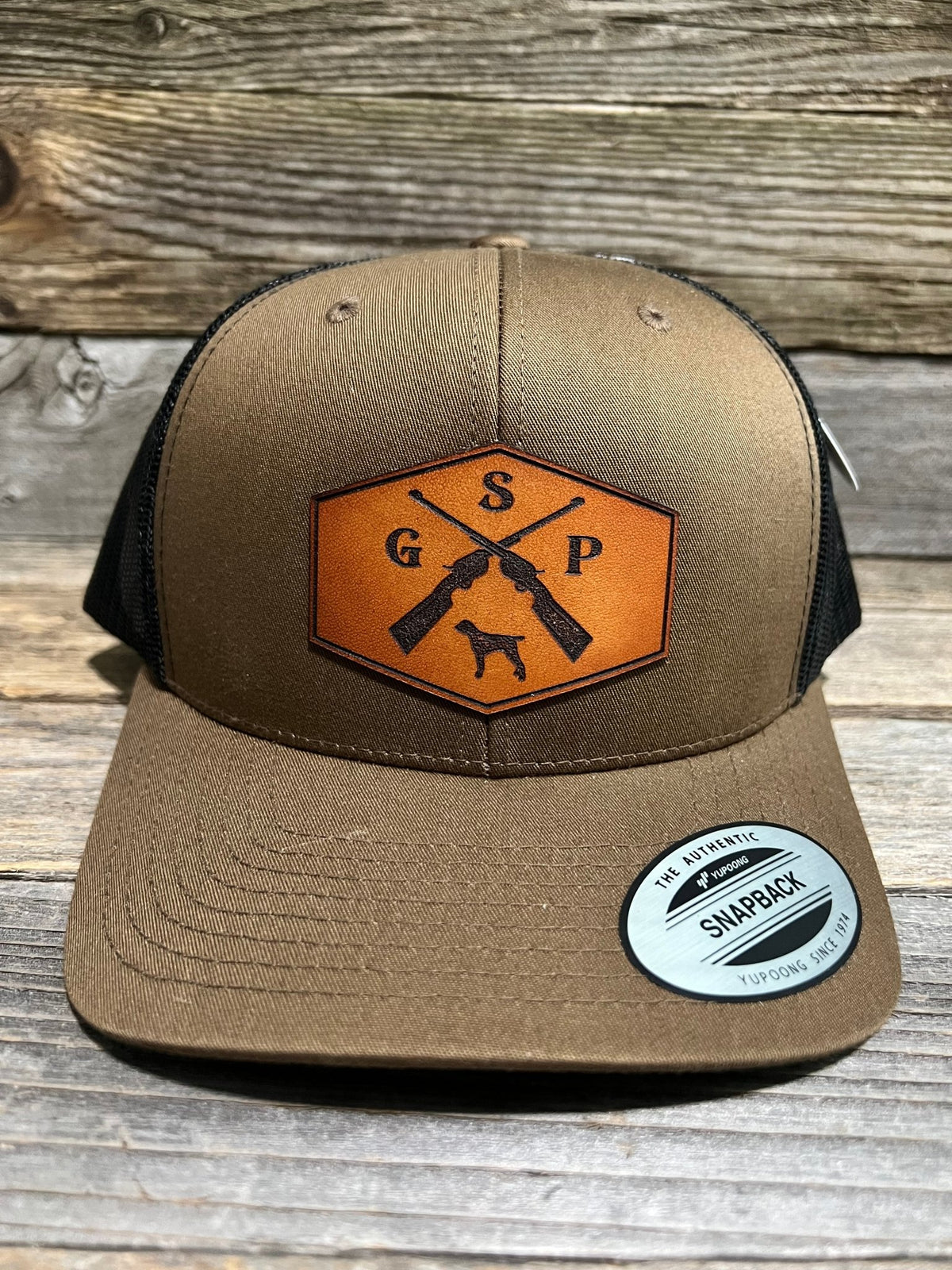 GSP Crossed Rifles Leather Patch Hat — Savannah Moss Co.