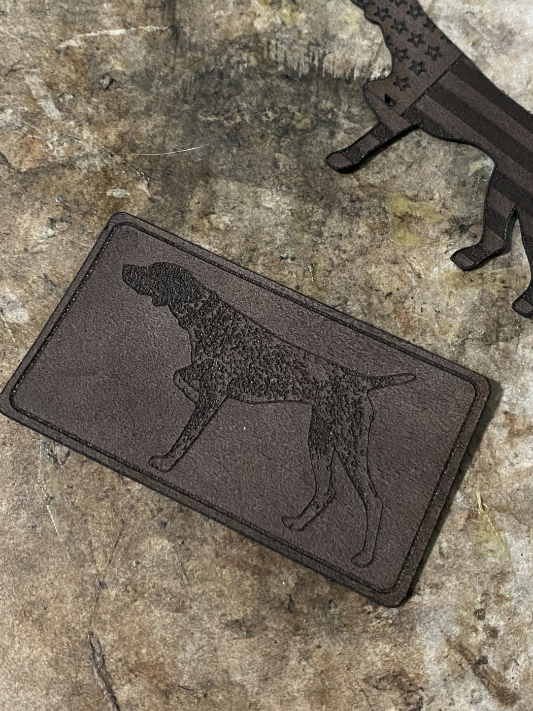 GSP Flag Kangaroo Chocolate Leather Patch Hat — Savannah Moss Co.