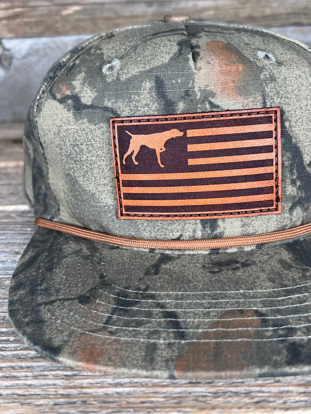 GSP Flag Leather Patch Hat — Savannah Moss Co.