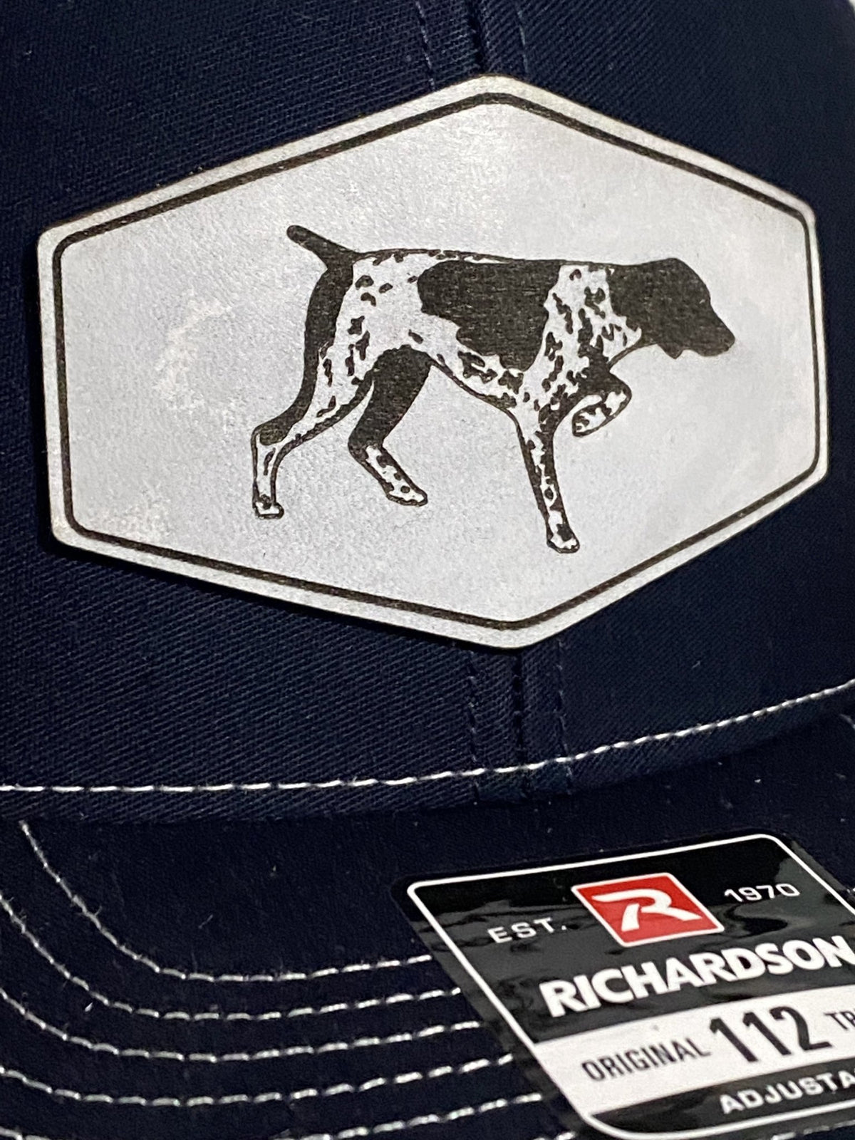 GSP White Leather Patch Hat — Savannah Moss Co.