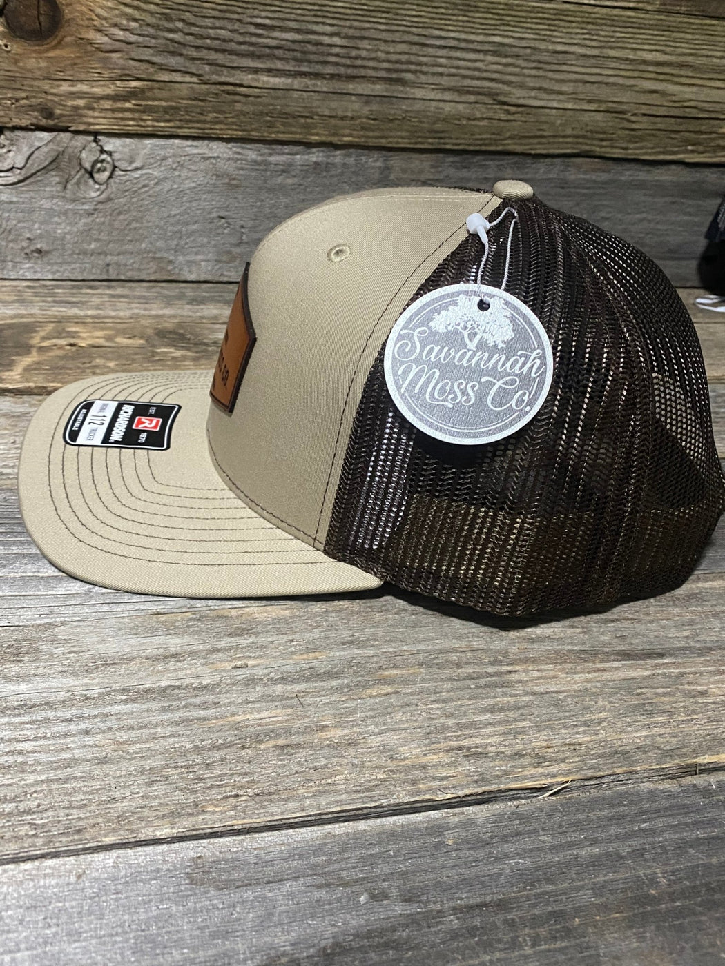 Made in Georgia Windmill Leather Patch Hat — Savannah Moss Co.