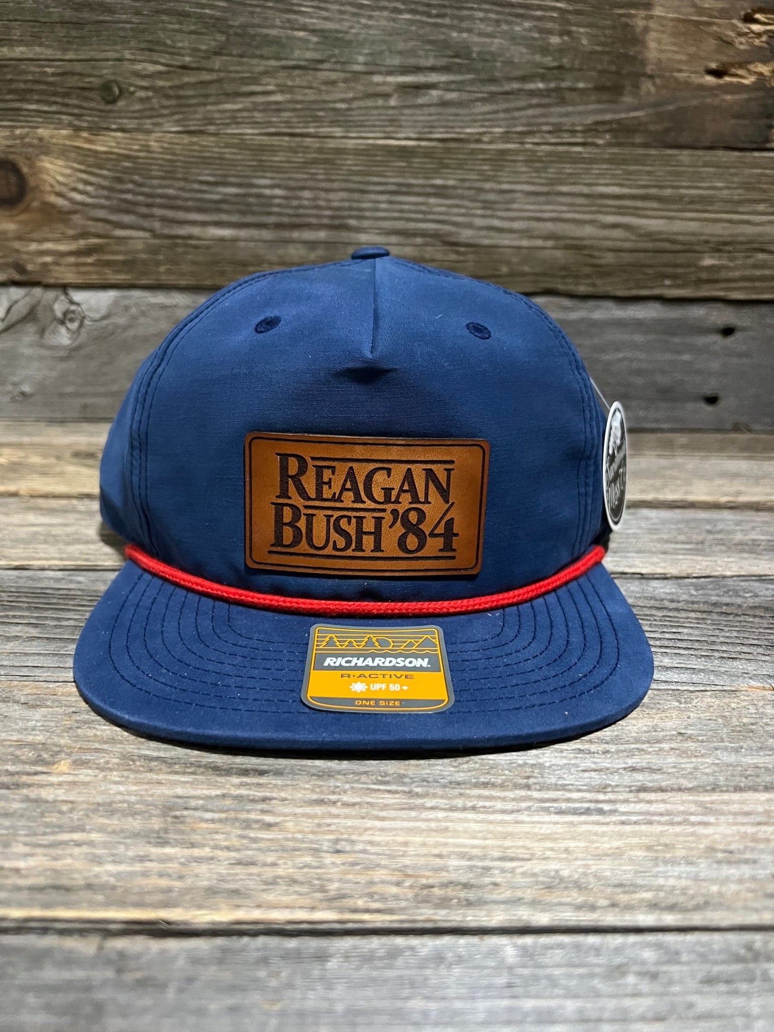 REAGAN BUSH ‘84 Leather Patch Hat — Savannah Moss Co.