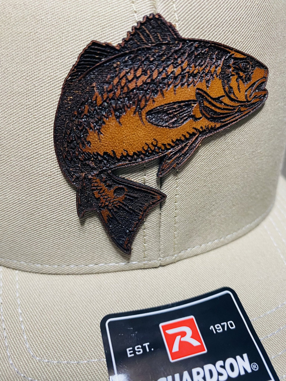 Redfish Leather Patch Hat — Savannah Moss Co.