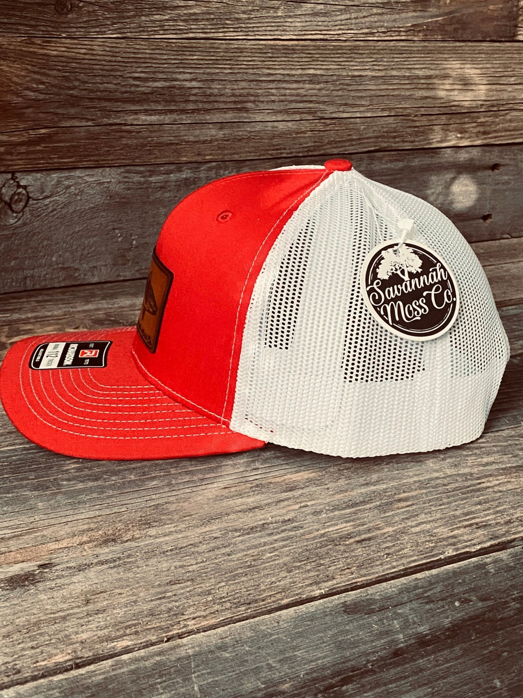 Redfish Leather Patch Hat — Savannah Moss Co.