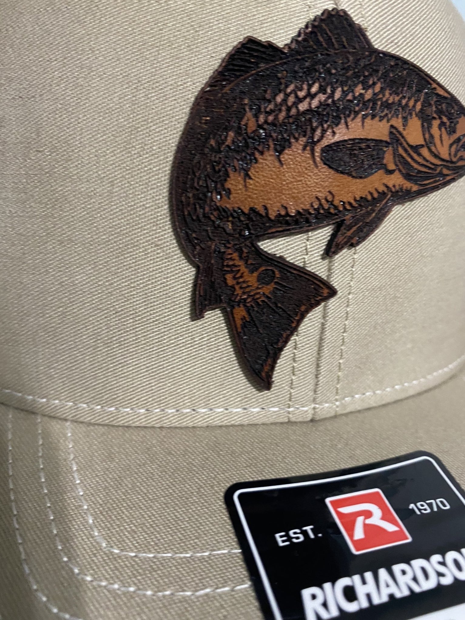 Redfish Leather Patch Hat — Savannah Moss Co.