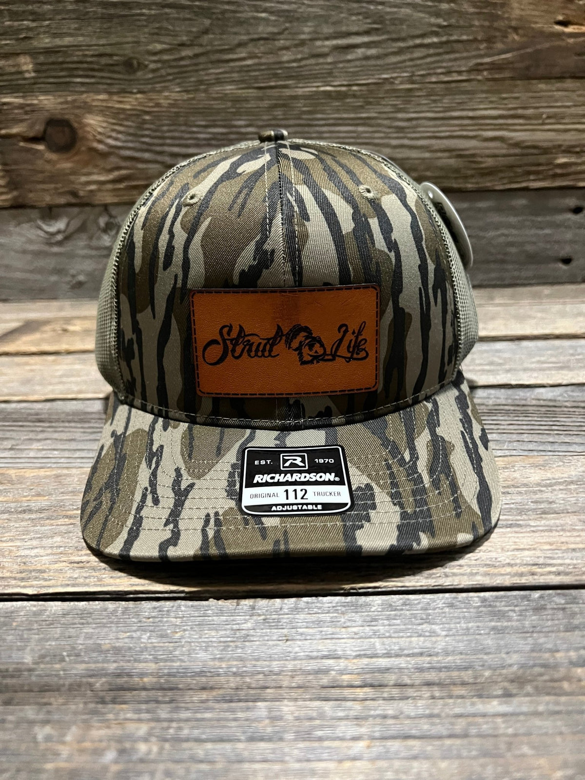 Strut Life Turkey Leather Patch Trucker Hat — Savannah Moss Co.