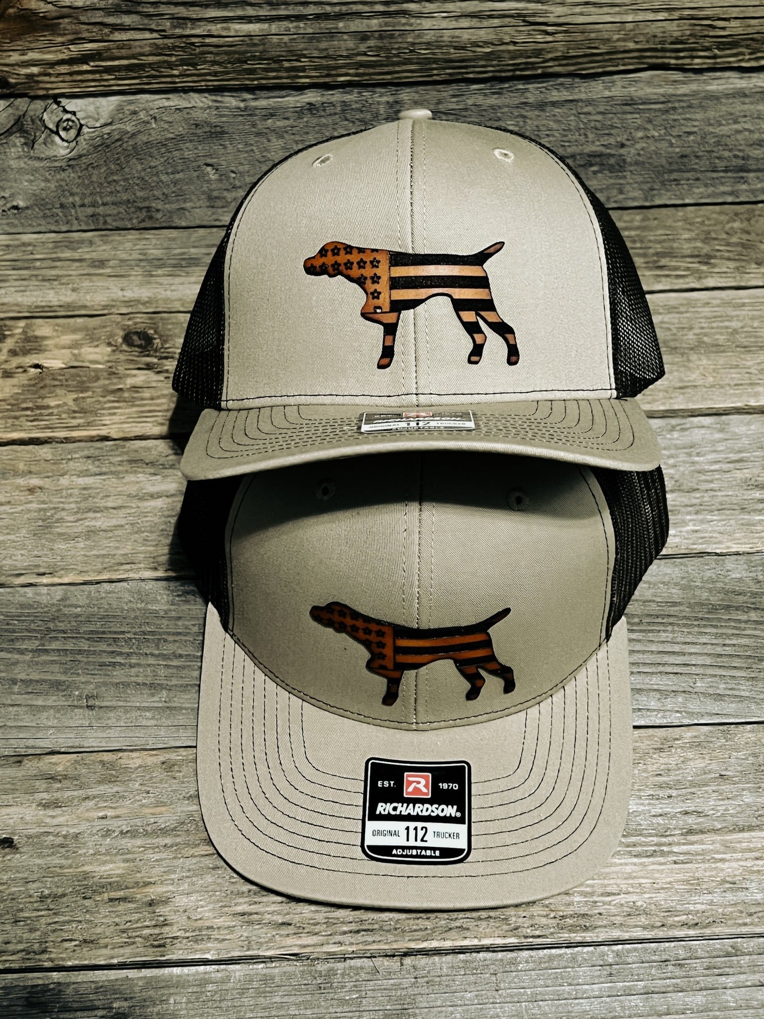 GSP US Flag Leather Patch Hat — Savannah Moss Co.