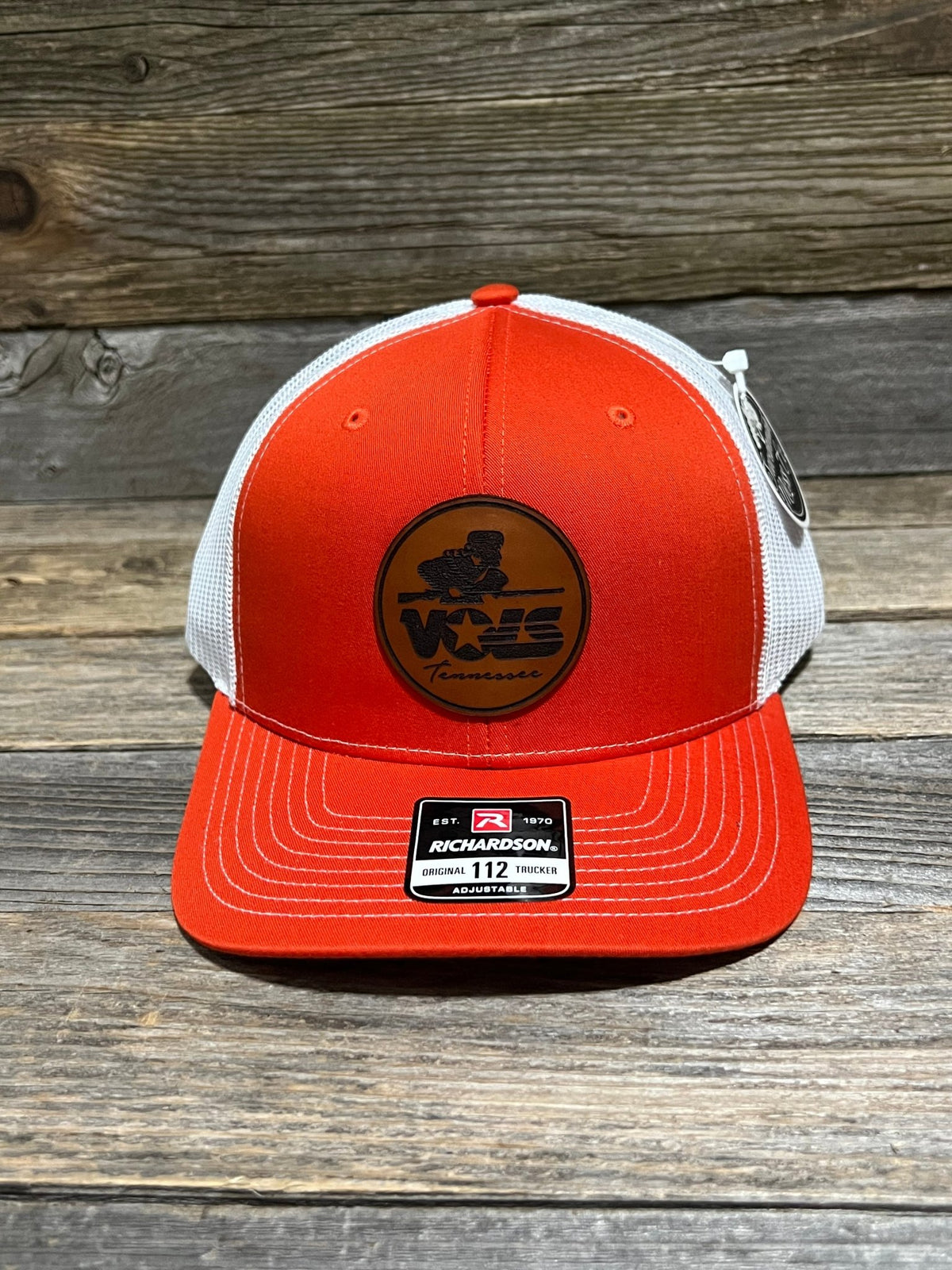 UT Vols Fancy Rifleman Leather Patch Trucker Hat — Savannah Moss Co.